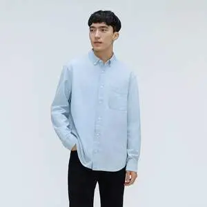 Everlane Relaxed Organic Chambray Shirt Icy Blue