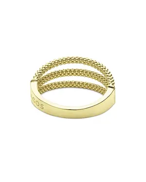 Lagos 18k Yellow Signature Caviar Ring