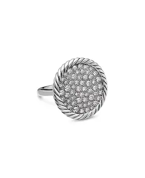David Yurman Dy Elements Pave Diamond Ring - White/silver