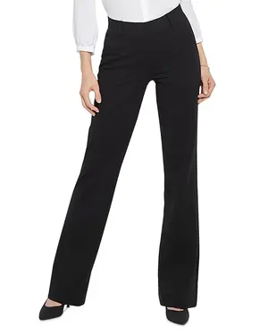 NYDJ Pull On Flare Leg Trousers - Black