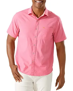 Tommy Bahama Nova Wave Textured Regular Fit Camp Shirt