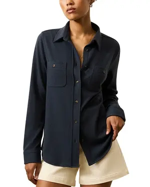 Faherty Brand Legend Shirt - Brighton Navy Twill