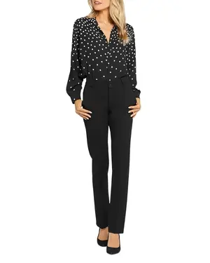 NYDJ Classic Straight Leg Pants - Black