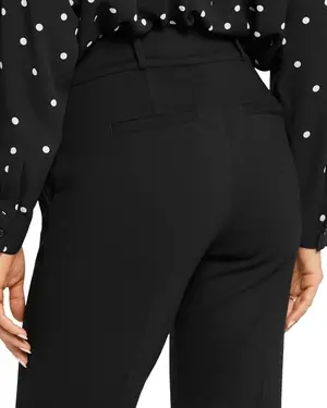 NYDJ Classic Straight Leg Pants - Black