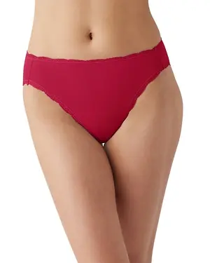 Wacoal B. Tempt'd Inspired Eyelet Hi Leg Briefs - Cerise