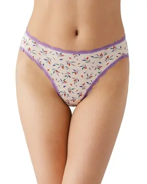 Wacoal B. Tempt'd By Wacoal Inspired Eyelet Hi Leg Briefs Simply Petals