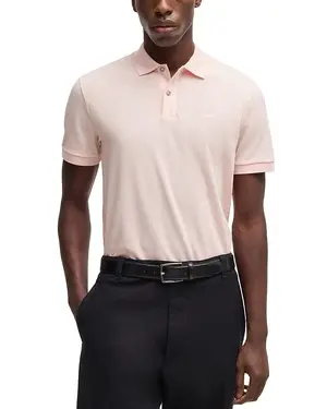 BOSS Pallas Regular Fit Polo Shirt Light Pastel Pink