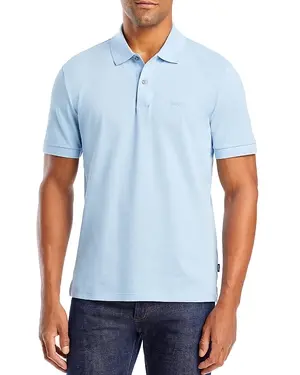 BOSS Pallas Regular Fit Polo Shirt - Light Pastel/blue