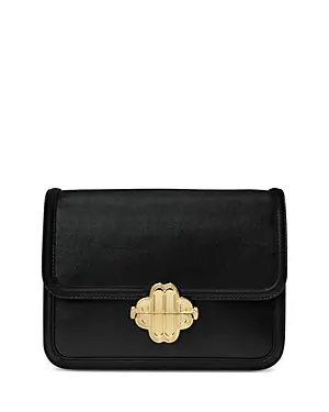 Maje Clover Leather Clutch