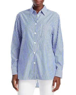 Rag & Bone Icons Maxine Stripe Button-down Shirt - Blustripe