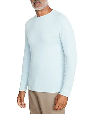 Vince Thermal Crewneck Shirt Oxford Blue