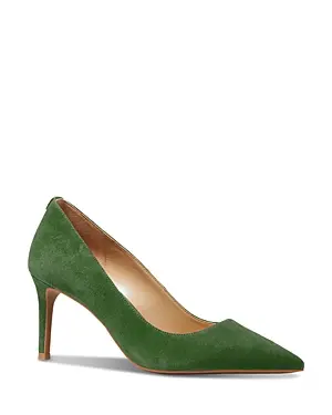 Michael Kors Alina Pointed Toe Pumps - Amazon Green