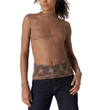 Free People Lady Lux Layering Top - Chocolate