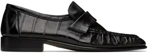THE ROW The Row Tan Soft Loafers Blk Black