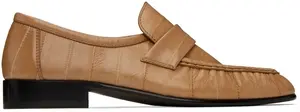 THE ROW The Row Tan Soft Loafers Cml Camel