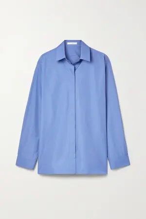 THE ROW Big Sisea Cotton-poplin Shirt