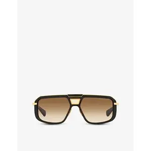 Dita Mach-eight Rectangular Sunglasses - Black