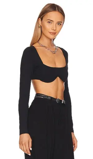 Susana Monaco Sweetheart Crop Top