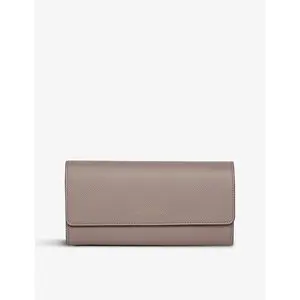 Smythson Panama Branded Large Leather Coin Purse