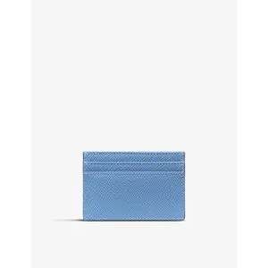 Smythson Panama Croc-embossed Leather Cardholder