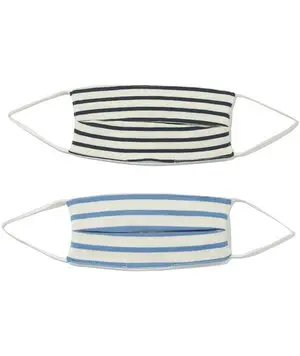 Kule - Nonmedical Mask – Cream/Navy & Cream/Blue (2-Pack)