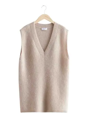 & Other Stories Oversized Knit Vest