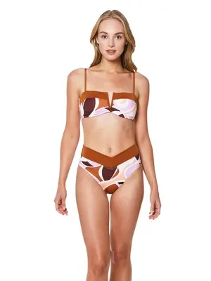 SANCTUARY V-wire Bandeau Bikini Top