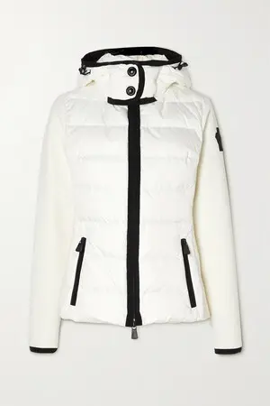 Moncler Lamoura Hooded Quilted Down Ski Jacket - White