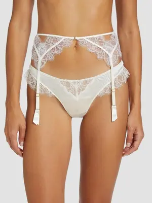 Kiki De Montparnasse Lace Inset Garter Belt
