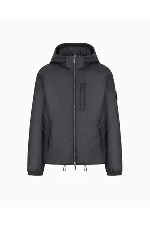 Giorgio Armani Hooded Goose-down Padded Blouson - Black