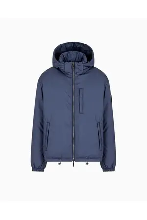 Giorgio Armani Hooded Goose-down Padded Blouson - Navy