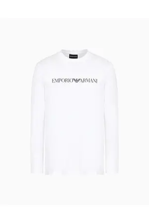 Emporio Armani Pima-jersey Pullover - White