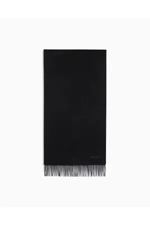 Giorgio Armani Cashmere Stole With Fringing - Black