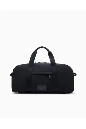 Giorgio Armani Medium Duffel Bag In Recycled Nylon - Black