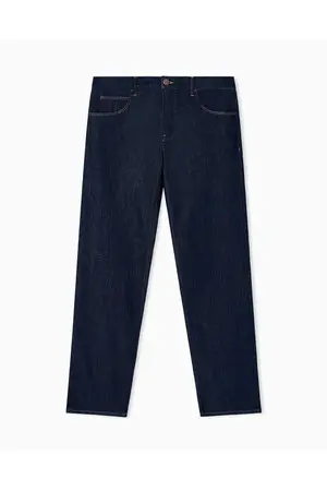 Giorgio Armani Five-pocket Regular Fit Trousers - Blue