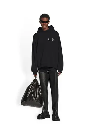 Balenciaga Gaffer Hoodie Large Fit - Black | Editorialist