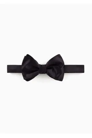 Giorgio Armani Giorgio Armani Pure Silk Knotted Bow Tie Navy