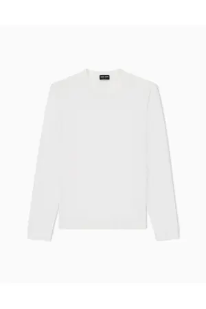 Giorgio Armani Stretch Viscose Jersey Jumper - White