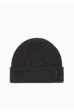 Giorgio Armani Cashmere Beanie Gray