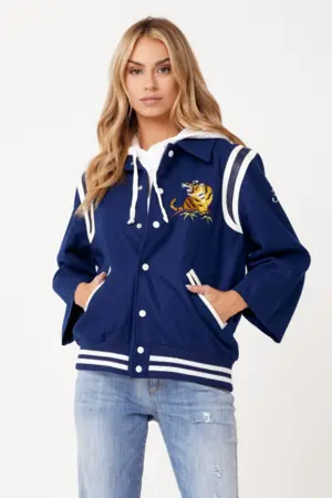 SIWY OUTLET Siwy Adeline Letterman Jacket - Blue