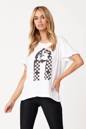 SIWY OUTLET SIWY Outlet Madison Graphic Tee - White