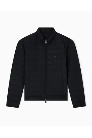Emporio Armani Quilted Nylon Down Jacket - Black