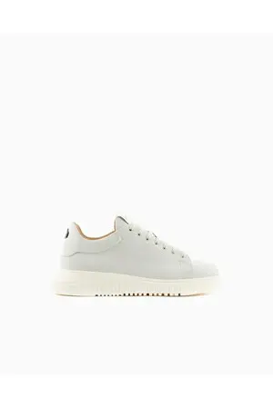 Emporio Armani Nubuck Sneakers - White