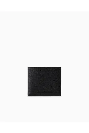 Emporio Armani Tumbled Leather Wallet - Black