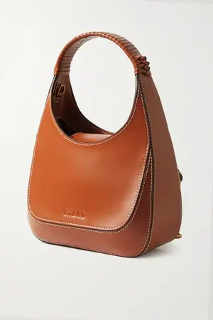 Staud Mick Paneled Leather Shoulder Bag