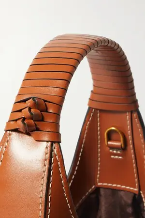 Staud Mick Paneled Leather Shoulder Bag