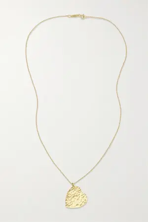 JENNIFER MEYER Large Hammered Heart 18-karat Pendant Necklace