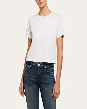AMO Babe Cropped Tee - White