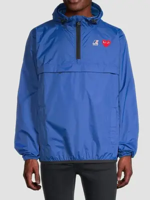 Play Comme Des Garcon K-way Half-zip Hoodie
