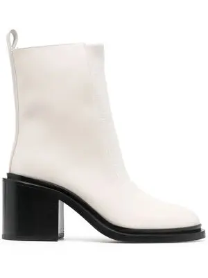 JIL SANDER 80mm Heel Ankle Boots
